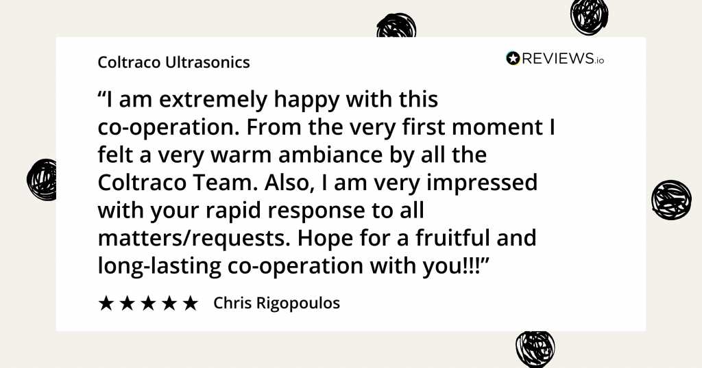 New 5 Star Review for Coltraco - Coltraco Ultrasonics